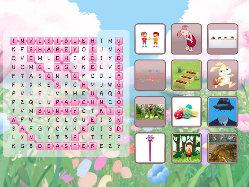 Peppa Pig Easter Egg Hunt - Wordsearch