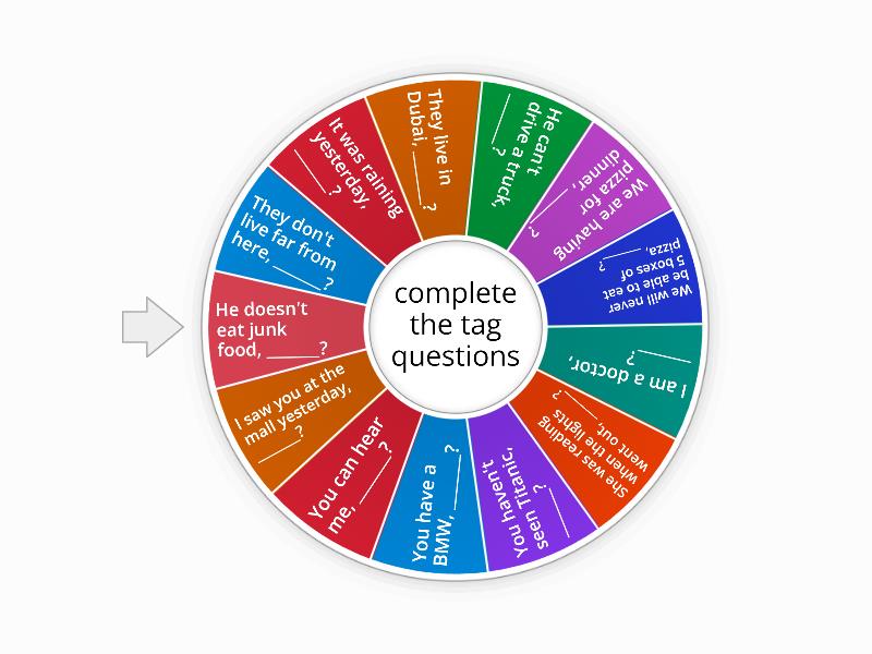 tags - Spin the wheel