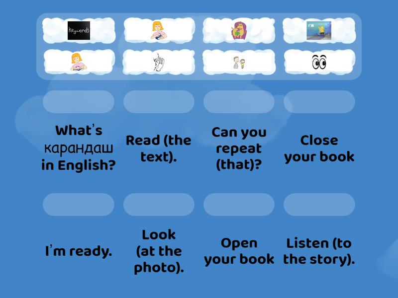 0.3 Classroom language - Match up