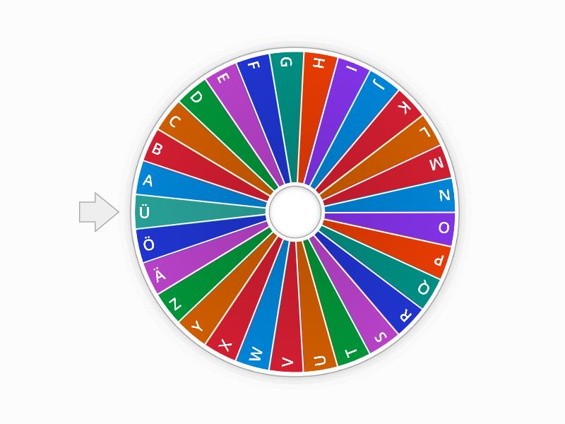 Alphabet - Spin the wheel