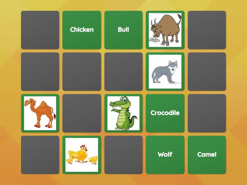 Animals Memory Game - Combine os pares