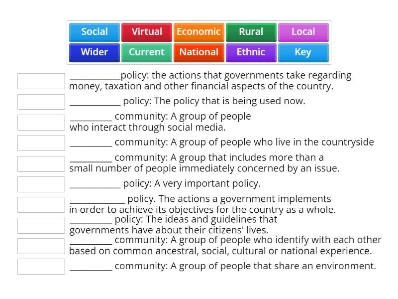 IELTS Expert 7.5 Module 8a - Academic Collocations - Match up