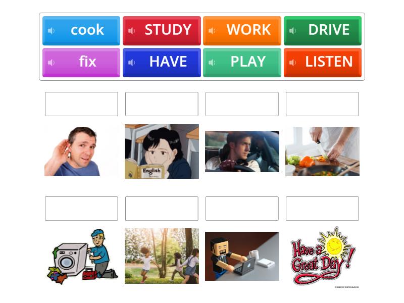 first vocabulary - Match up