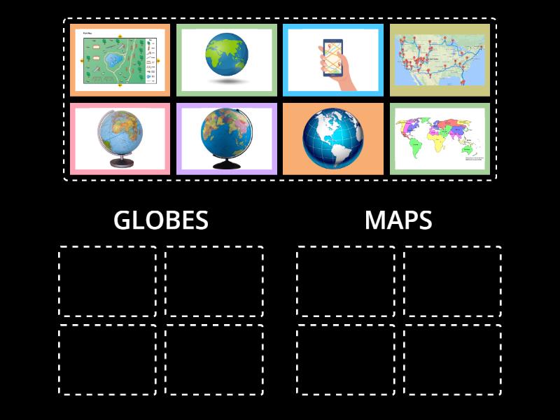 GLOBES AND MAPS - Group sort