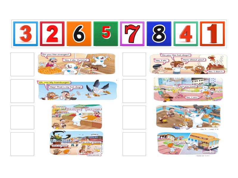 U3 Story sequencing - Match up