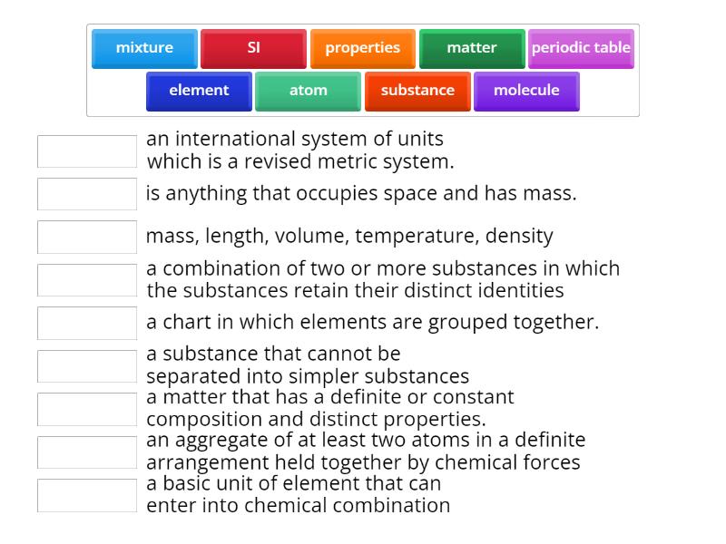 matching terms - Match up