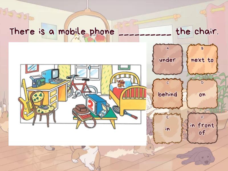 Prepositions of Place - 5th grade - Quiz