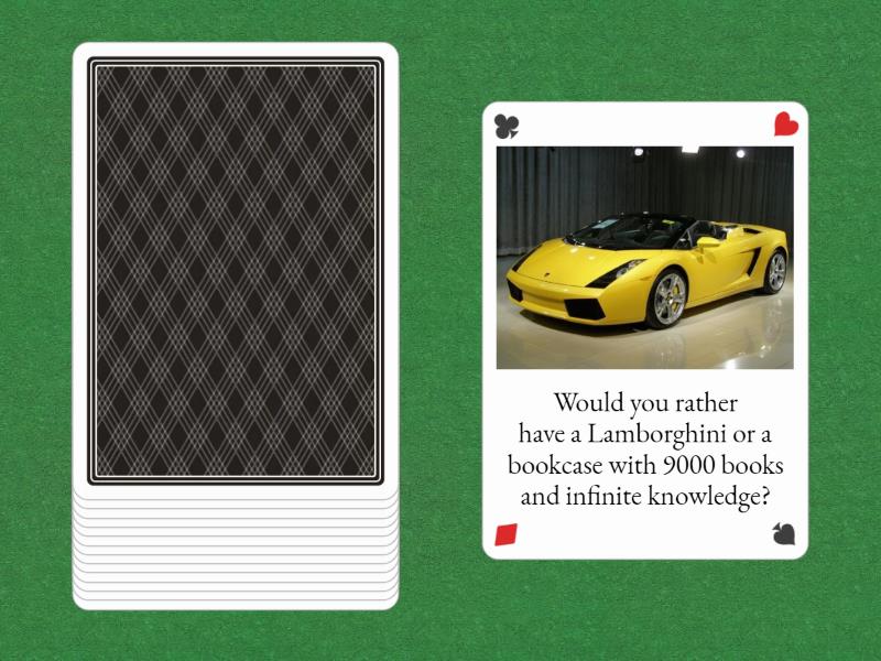 Ice-breaker. B2.2 - Speaking cards