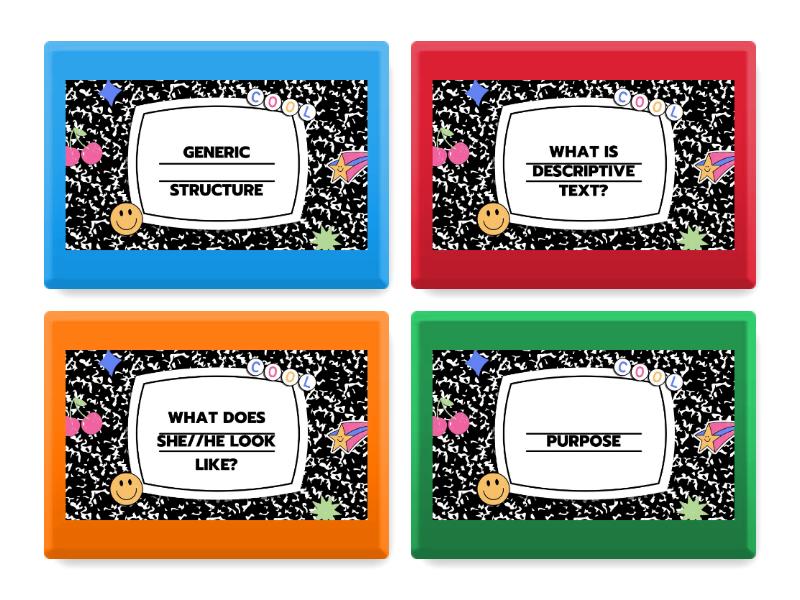 Descriptive Text - Flip tiles