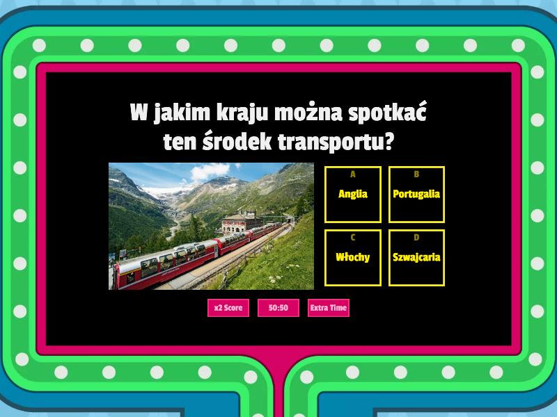Transport Quiz - Gameshow quiz
