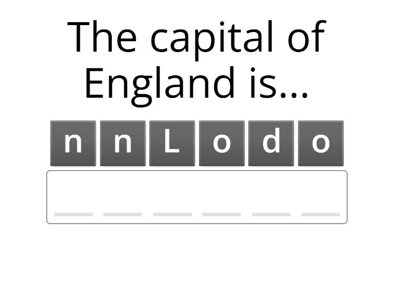 KIPT Capital Cities in the British Isles - Anagram
