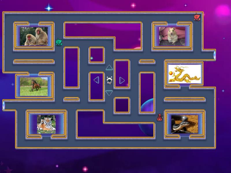 Animals (Chinese Zodiac) - Maze chase