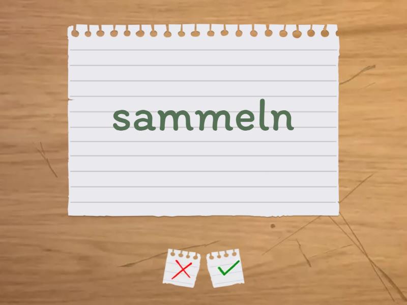 (6) Almanca A2 Kelime, Fiil Çalışması - Flash cards