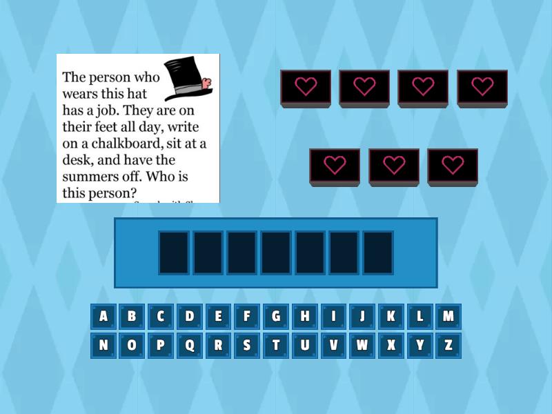 Whose hat is it? - Ahorcado