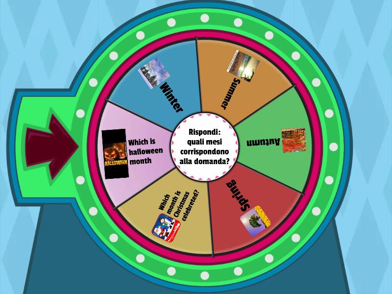 Inglese: Months of the year - Random wheel