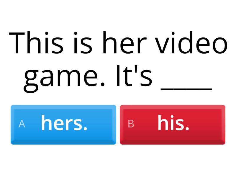 Whose? - Cuestionario