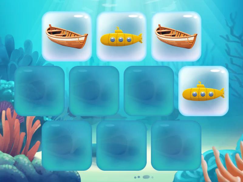 Let's Play! Sea Vehicles - Matching pairs