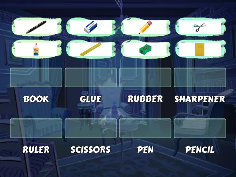 CLASSROOM OBJECTS - Une las parejas