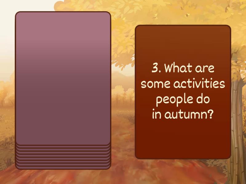 Autumn - Speaking cards