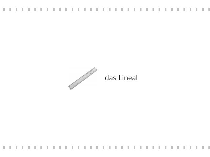 Pencil case objects - Watch and memorize