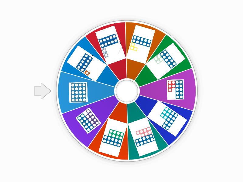 Numicon spinner teens - Spin the wheel