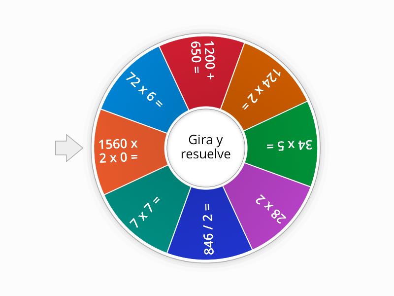 Gira y resuelve - Spin the wheel