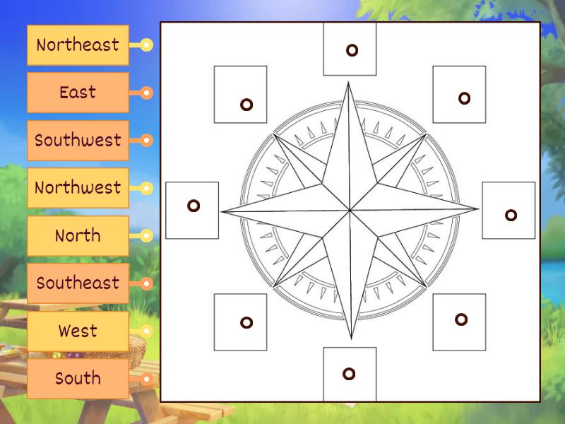 Compass Rose - Labelled diagram