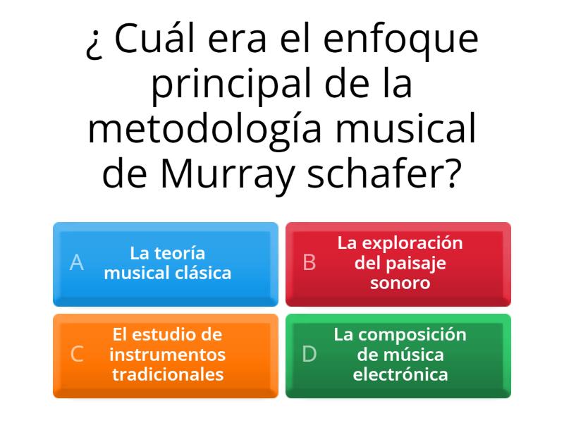 Método de Murray schafer - Quiz