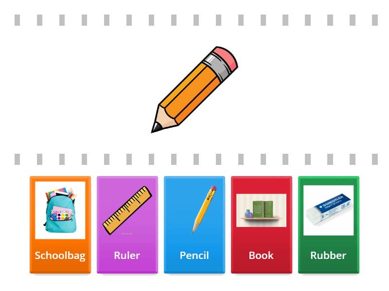School supplies - Find the match