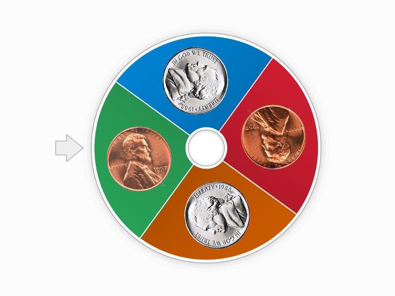 Penny and Nickel Spinner - Spin the wheel