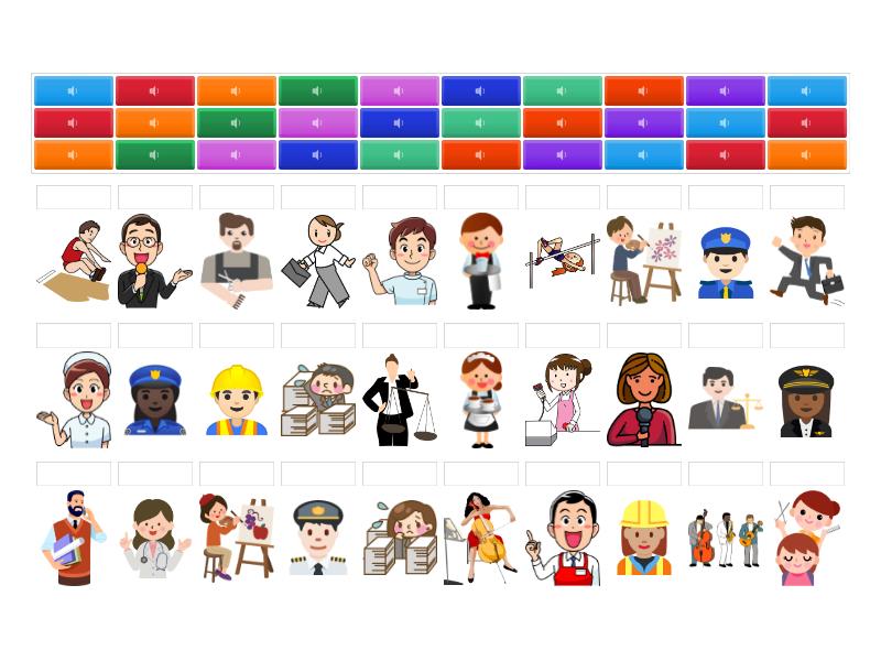 Les professions - Match up