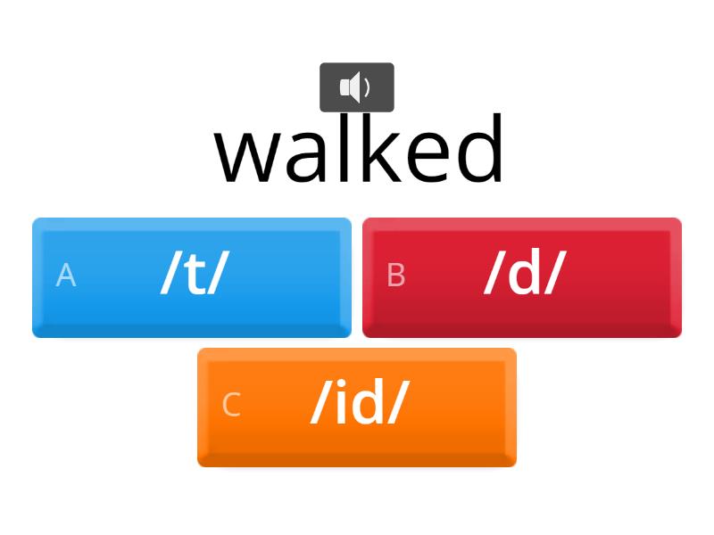 /-ed/ pronunciation - Quiz