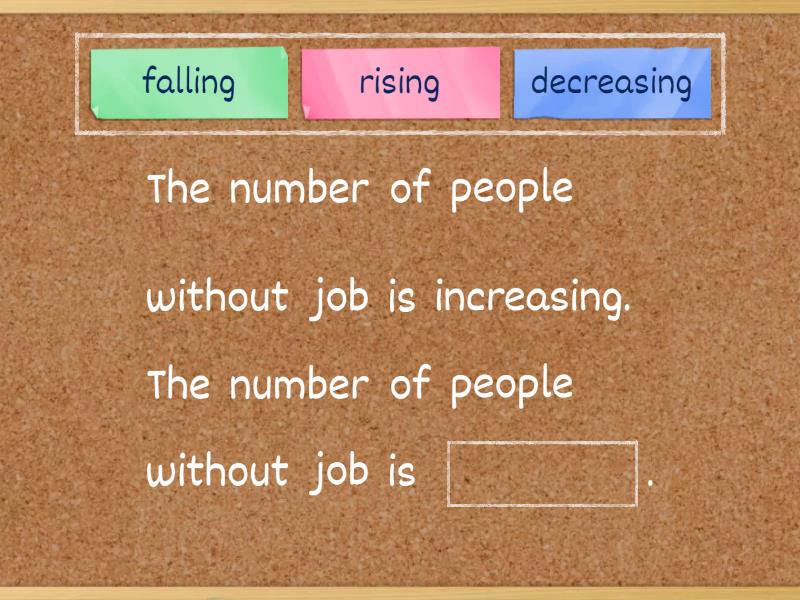 Describing change 2 - Complete the sentence