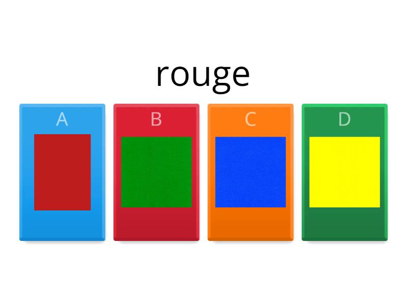 Les couleurs - Quiz