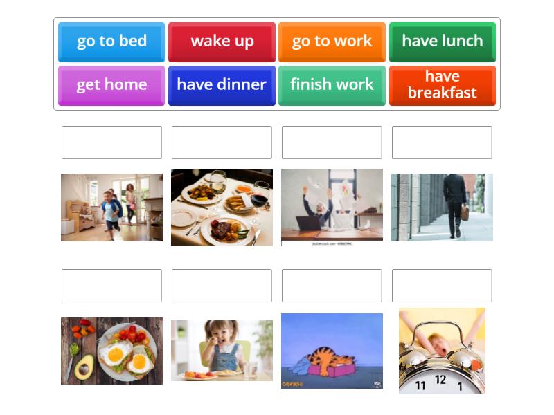 A1_phrases to describe your day - Match up