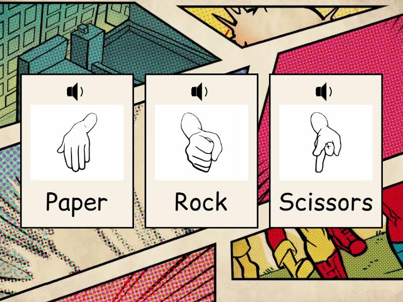 Rock paper scissors - Flip tiles