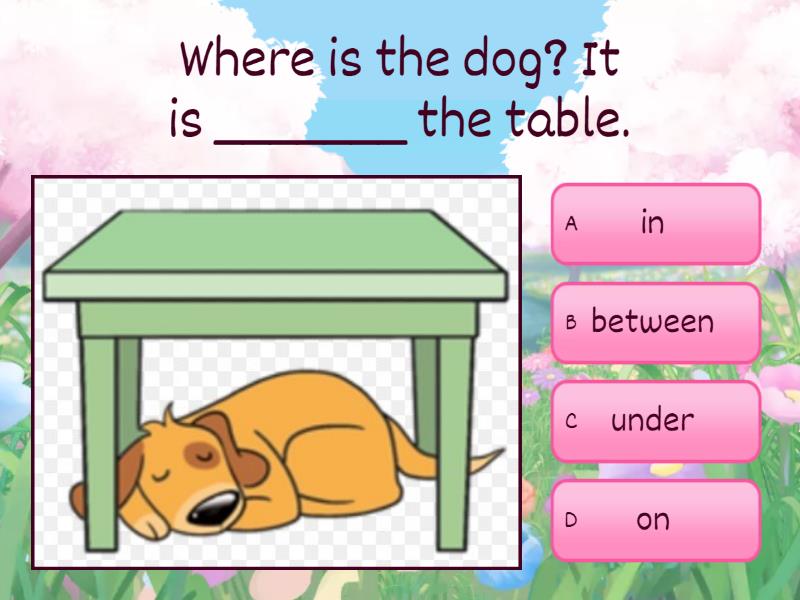 Prepositions of place_multiple choice_maestra Monica - Quiz