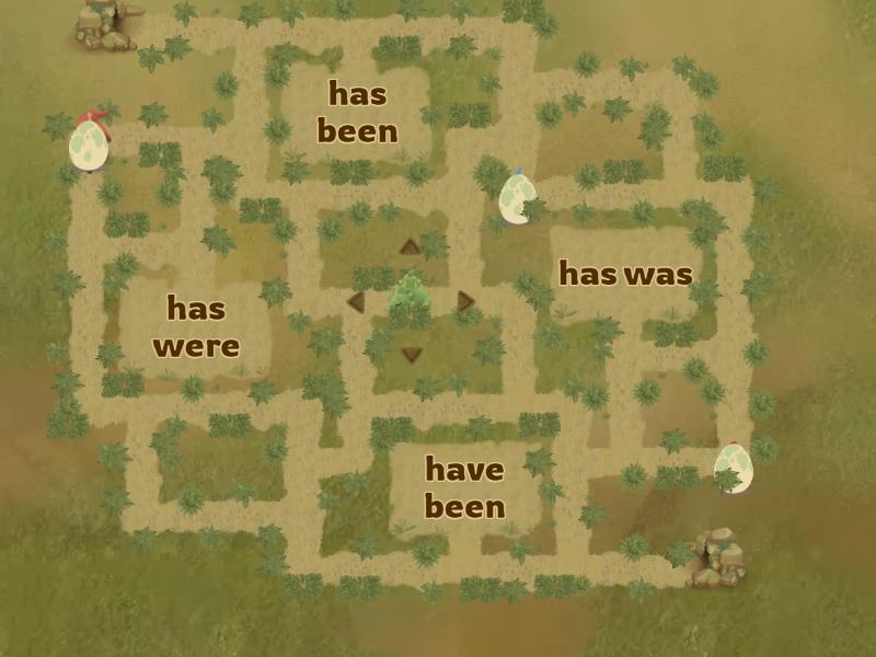 Present perfect labyrinth - Maze chase