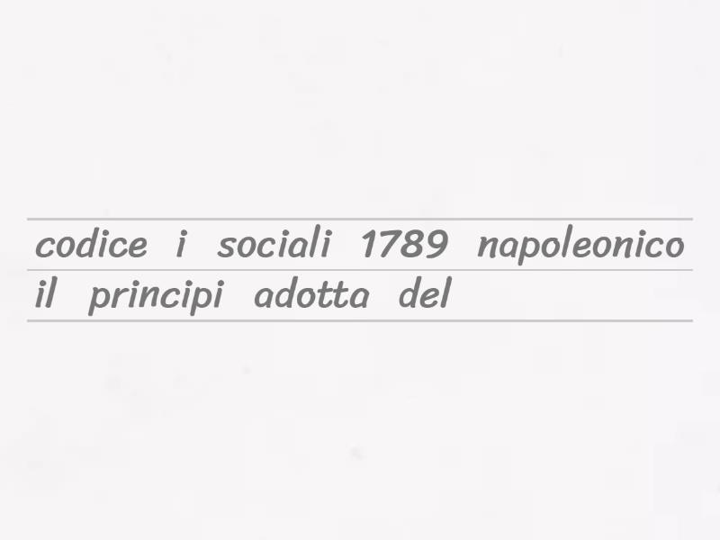 Il codice napoleonico - Unjumble