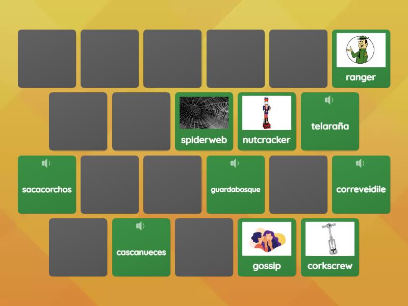 Palabras compuestas - Matching pairs
