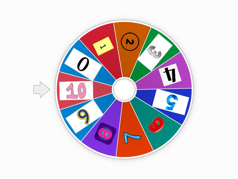 0 - 10 Number Wheel - Spin the wheel