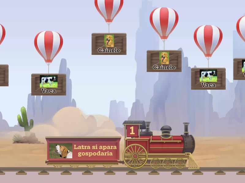 Trenuletul animalelor - Balloon pop