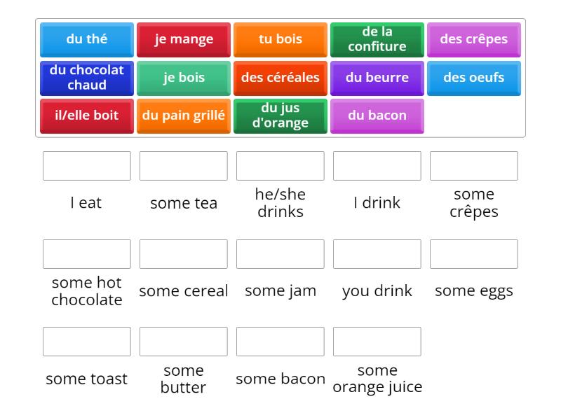 Le petit déjeuner - Match up
