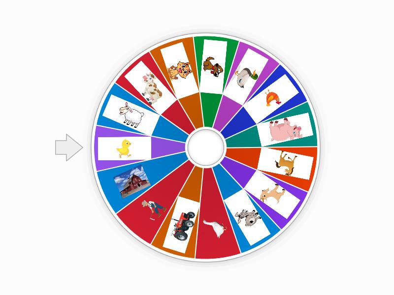 Farm animals - Spin the wheel