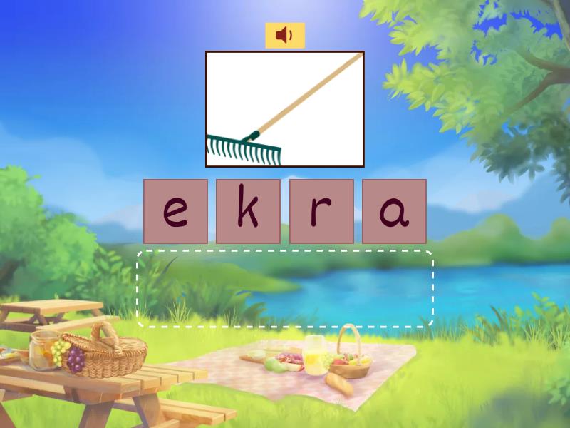 Things to do in the garden - Anagram