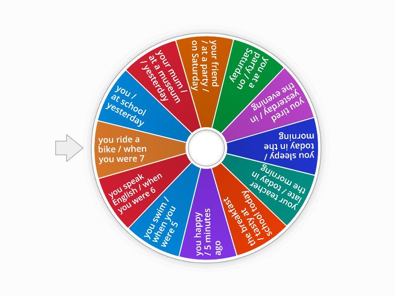 Were / was / could - Spin the wheel