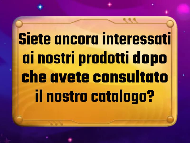 Infinito passato - Flash cards