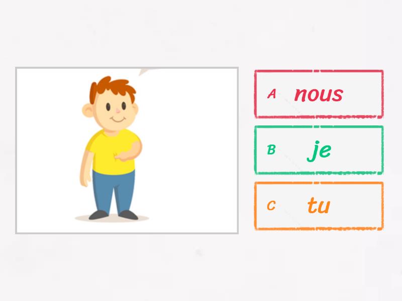 Pronoms personnels sujets - Quiz