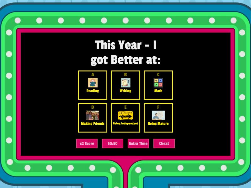 End of the Year Review - Gameshow quiz