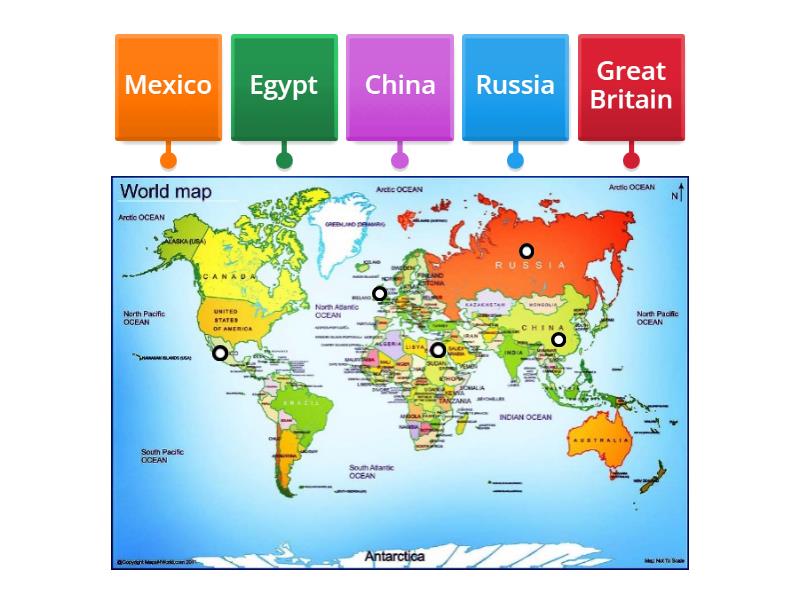 Countries 2 - Labelled diagram